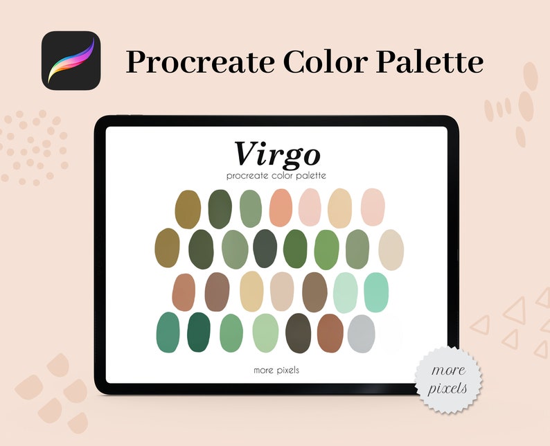 Virgo Procreate Color Palette, Zodiac Color Palette, Hex Code, Ipad ...