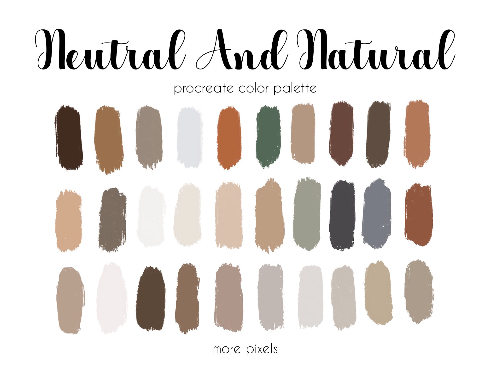 Neutral And Natural Procreate Color Palette Hex Code Ipad Color Neutral And Natural Procreate Color Palette Hex Code Ipad Color