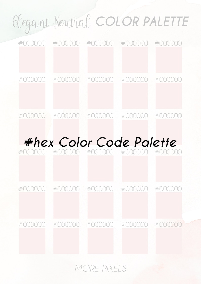 London Fog Procreate Color Palette Hex Code Ipad Color | Etsy