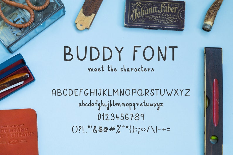 Buddy Handwritten Font, Hand Drawn Fonts, Digital Note Taking Font ...