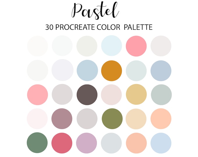 Pastel Goth Color Palette, Hex Codes, Rgb Codes, Procreate Swatches ...
