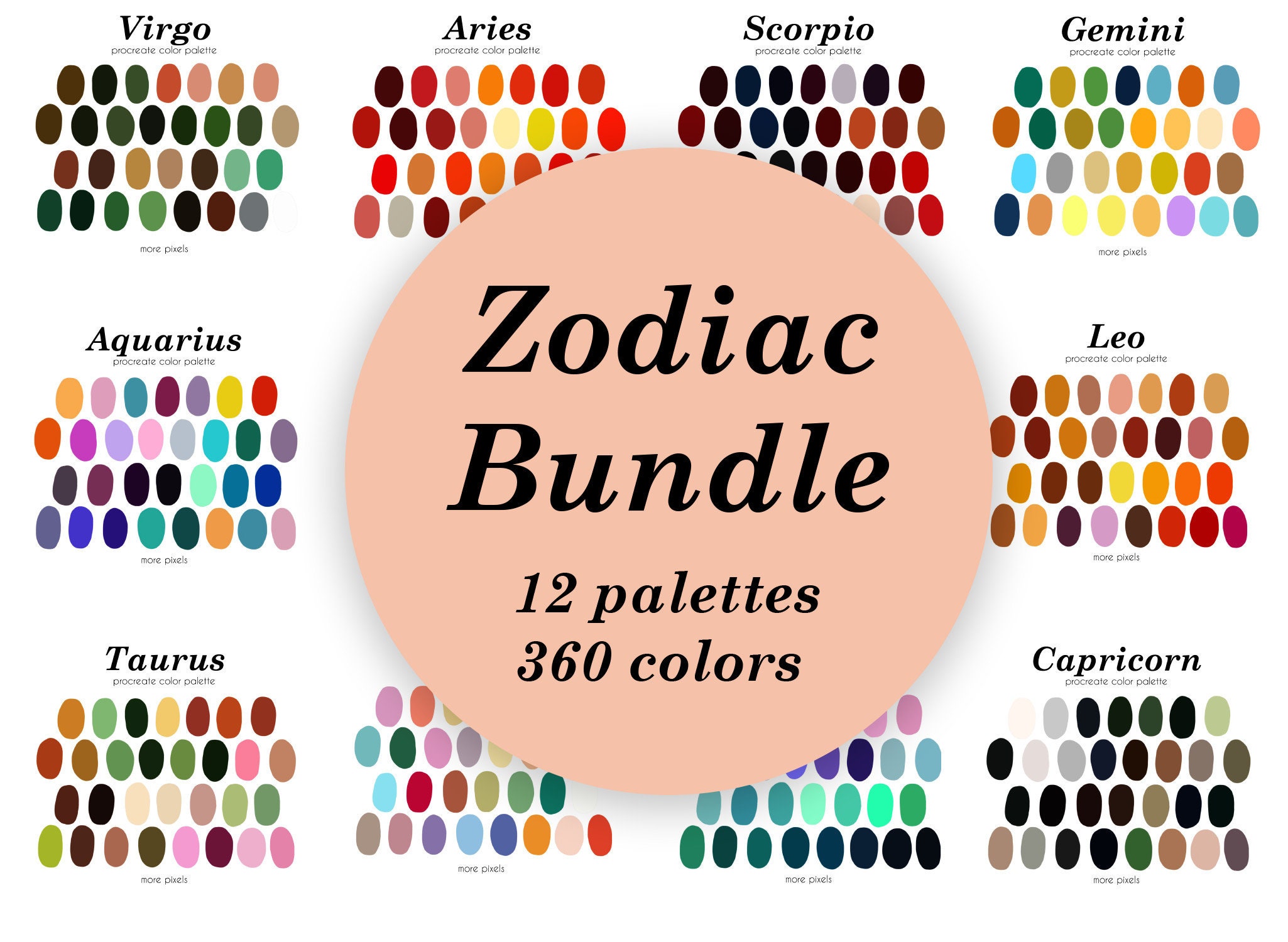 Zodiac palette 60 photos - Astrologytoyou.com