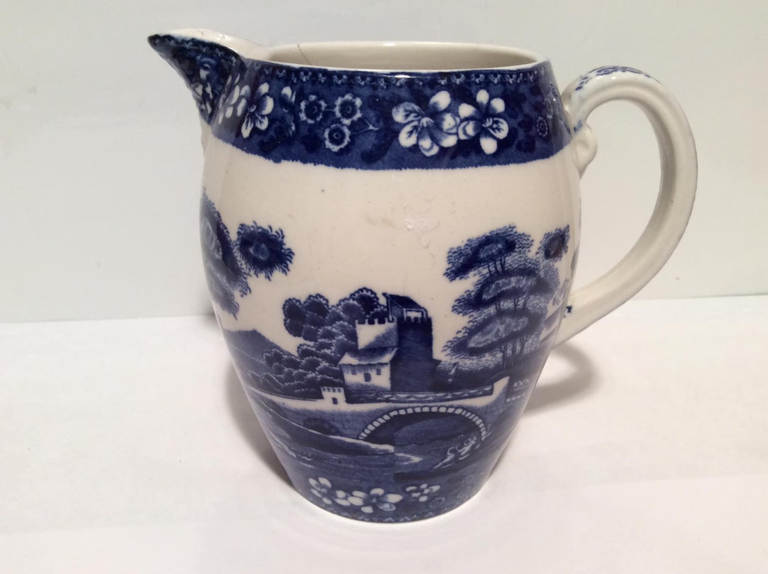 Rare Vintage Copeland Spode Tower Blue Pitcher - England - Older Stamp ...
