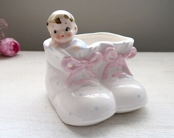 Ceramic baby booties | Etsy