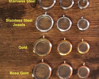 Vintage Two Sided Glass Locket Gold Toned Raw Brass Rare for - Etsy