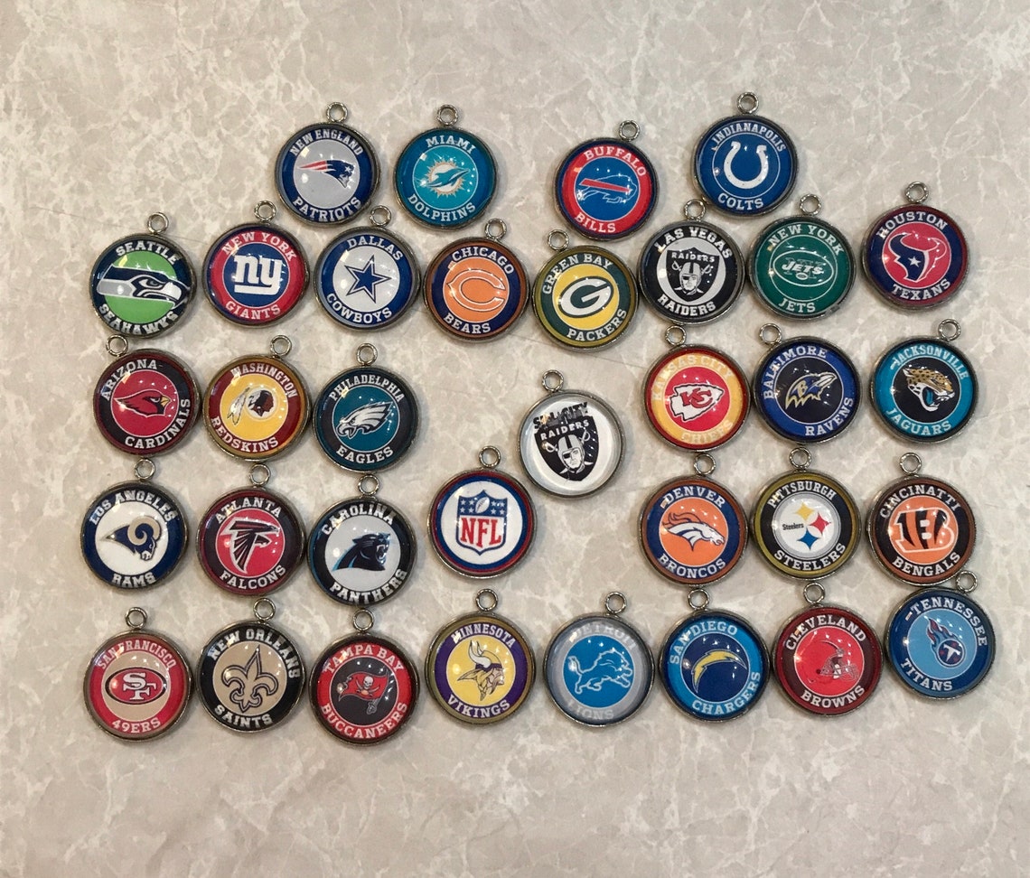 NEW Design NFL Team Charms/Pendants | Etsy