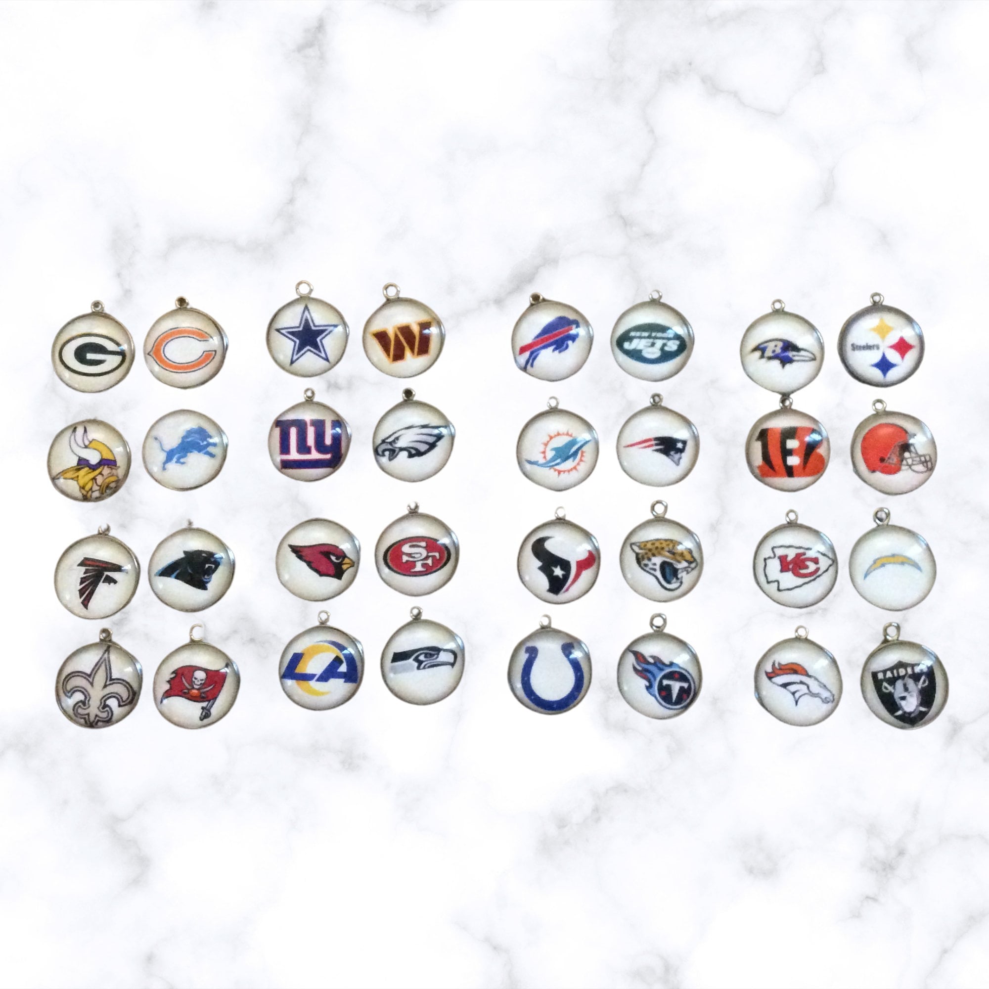 Craft Supplies & Tools Jewelry & Beauty Football Team Charms/Team ...