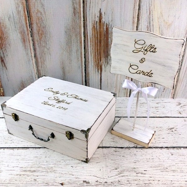 Suitcase Card Box - Etsy