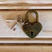 Heart Lock Padlock Box Lock With Heart Keys RED GOLD or PINK - Etsy