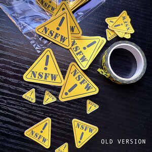 NSFW Warning Sticker Sheet - Etsy