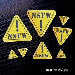 NSFW Warning Sticker Sheet - Etsy