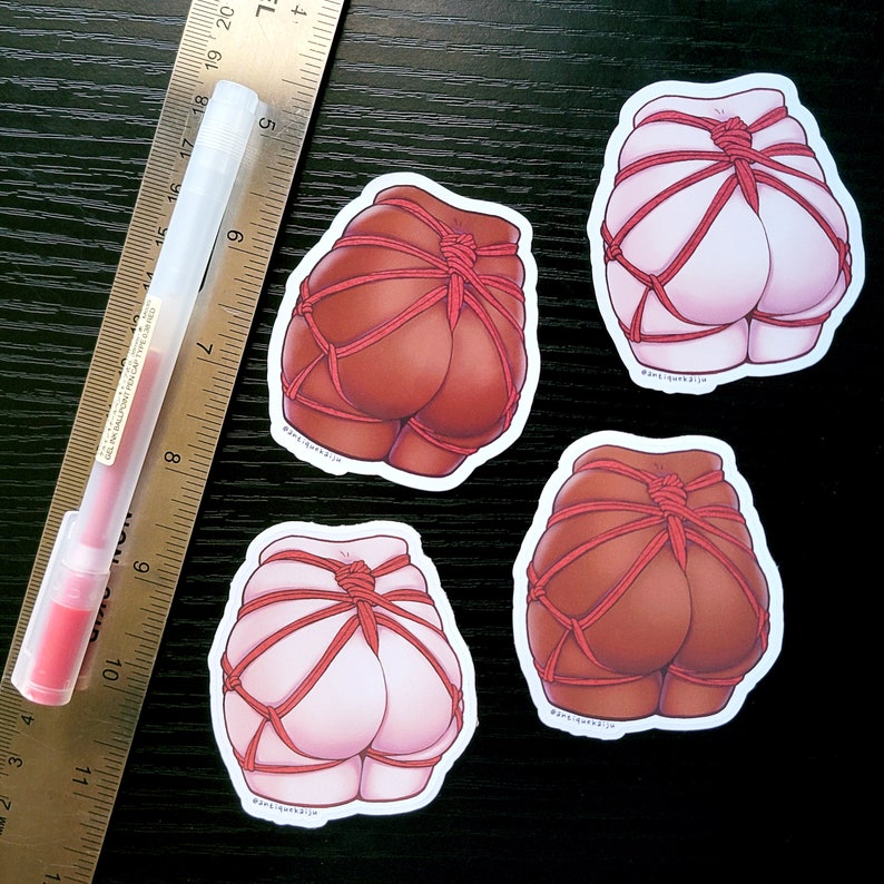 Shibari Booty Vinyl Sticker Etsy