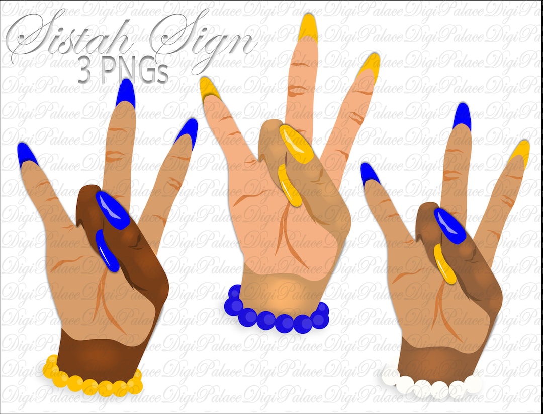 Black Greek Hand Symbol PNG Bundle: Sorority Frat Signs - Etsy