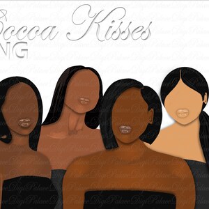 Beautiful African American Best Friends Clipart, Black Girl Clipart ...