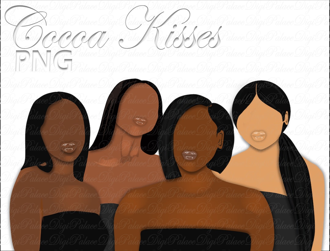 Beautiful African American Best Friends Clipart, Black Girl Clipart ...