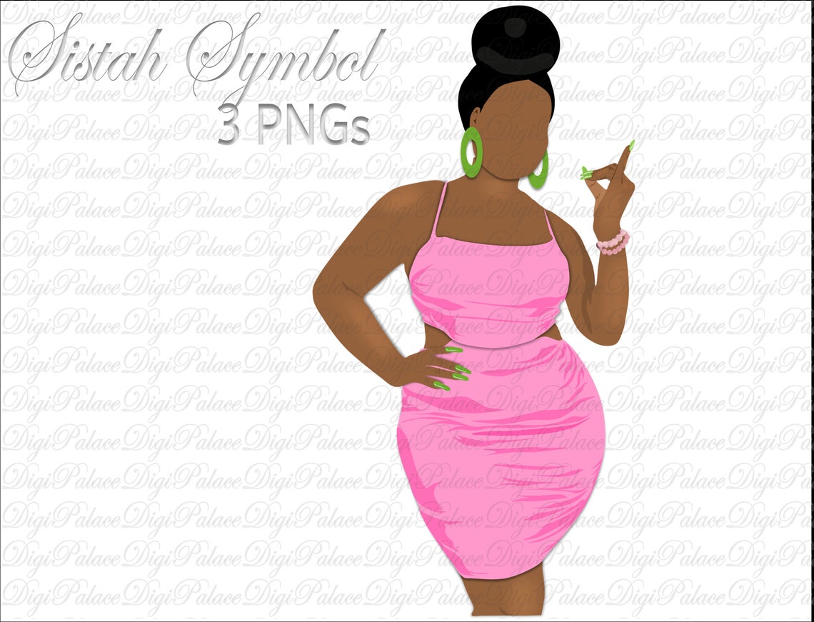 Black Greek Hand Symbol Signs L Sorority Girls Clipart - Etsy