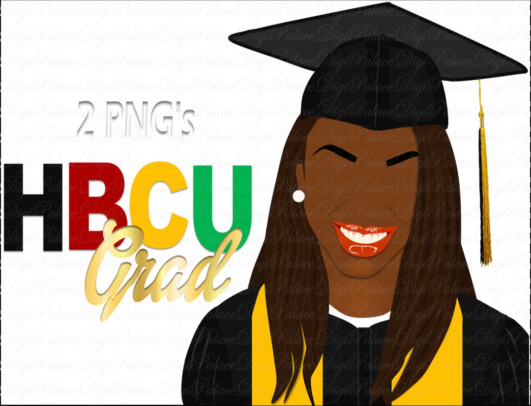 African American Woman Graduation HBCU PNG Bundle , - Etsy