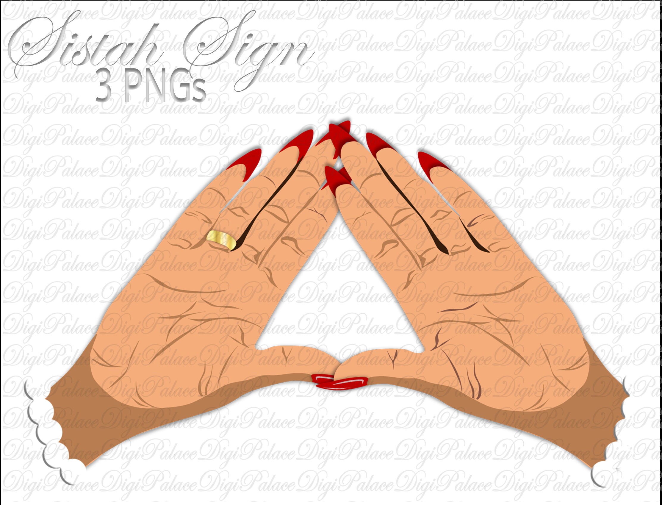 Black Greek Hand Symbol Signs L Sorority and Frat Hand Symbol - Etsy UK