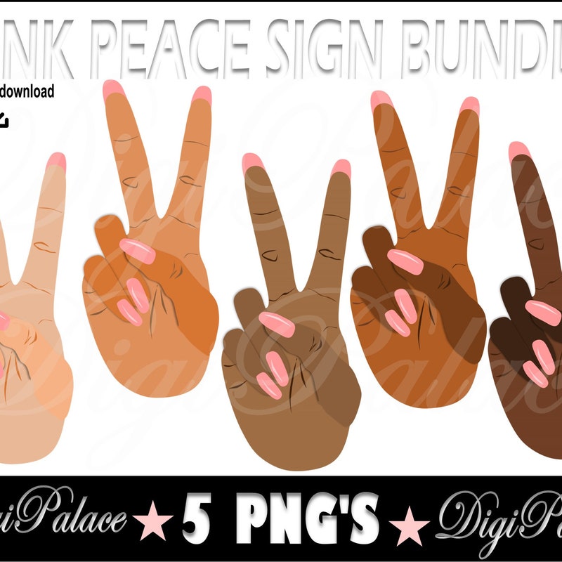 Anime Girl Peace Sign - Etsy