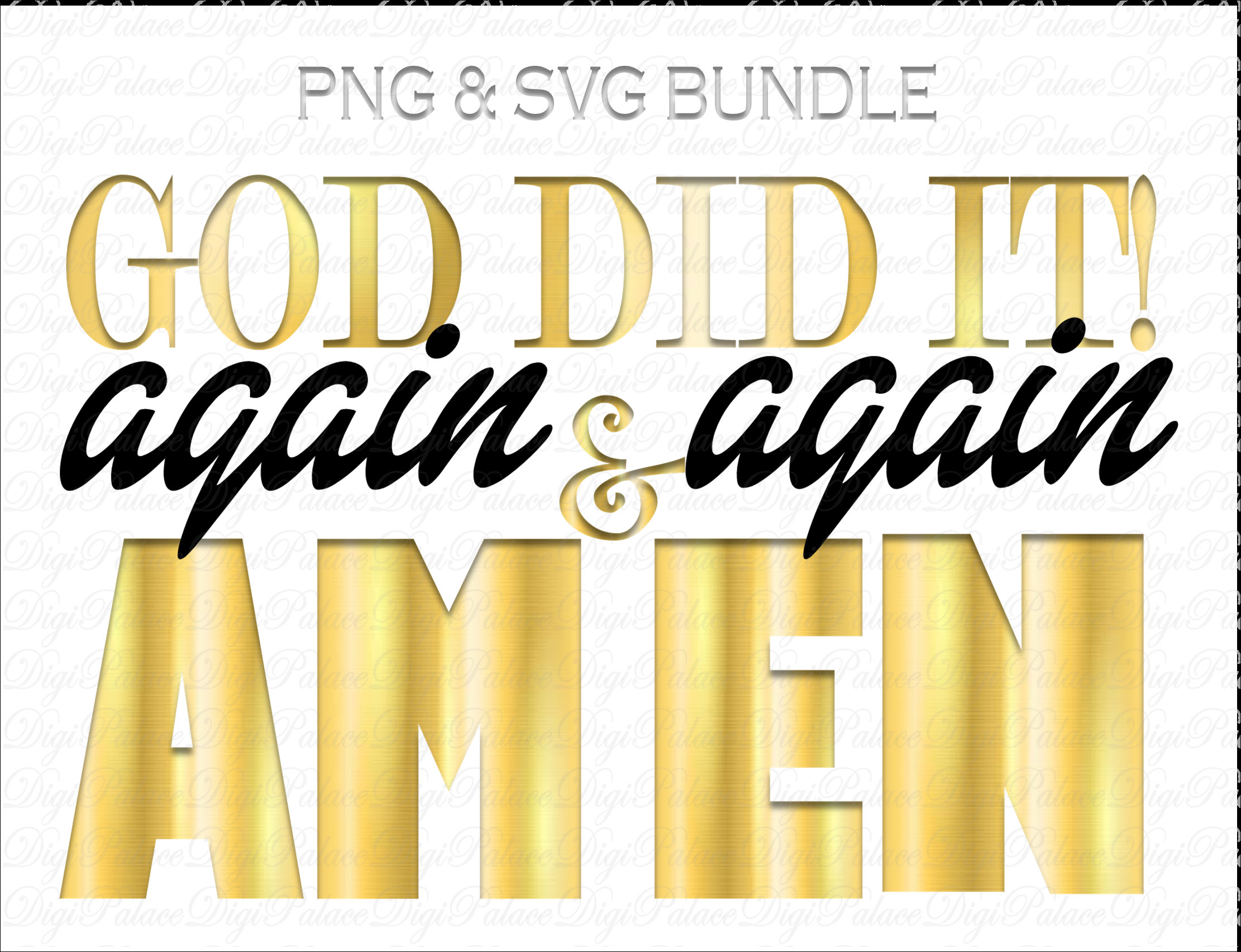 God Did It Again Bundle PNG SVG God Svg Christ Christian - Etsy