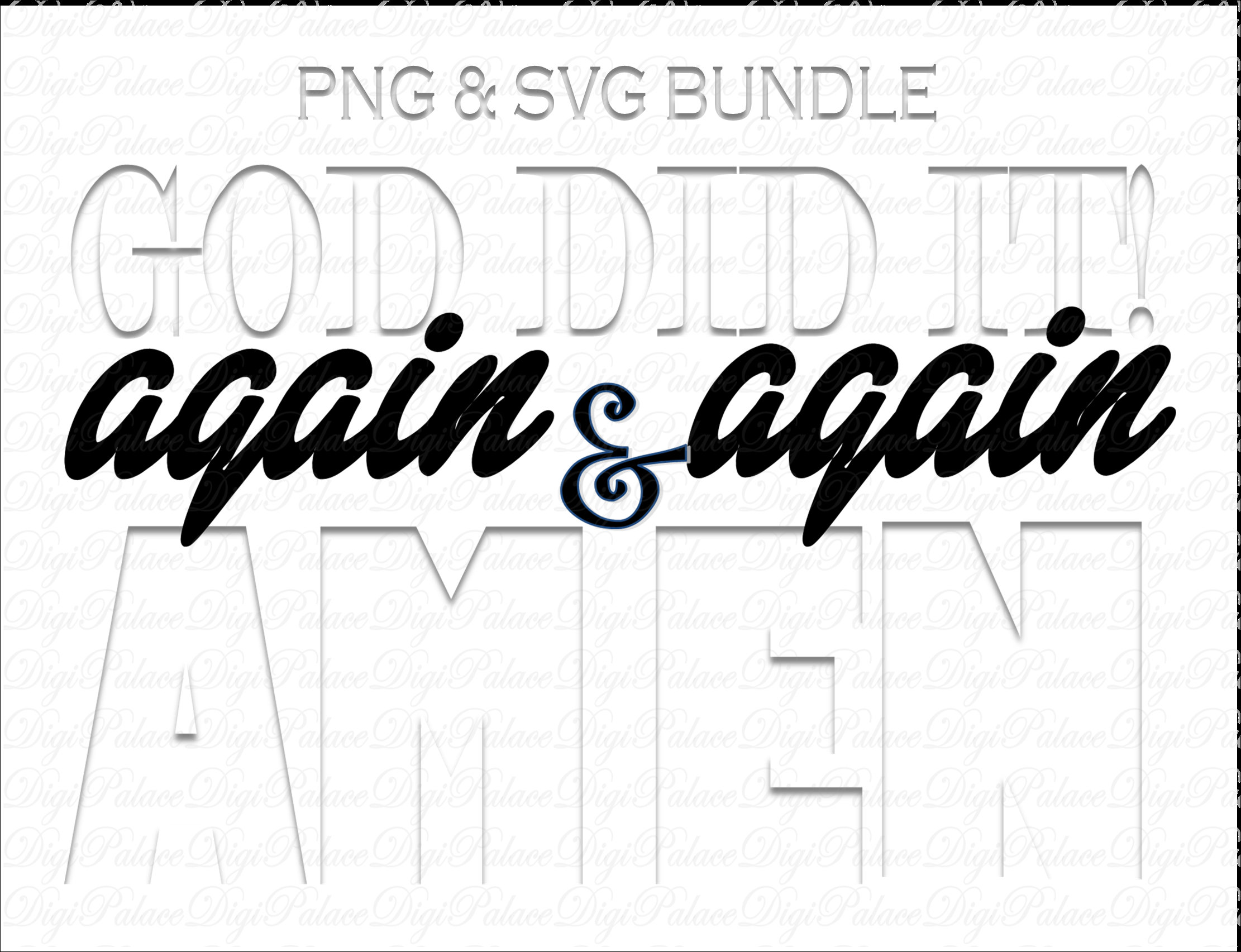 God Did It Again Bundle PNG SVG God Svg Christ Christian - Etsy UK