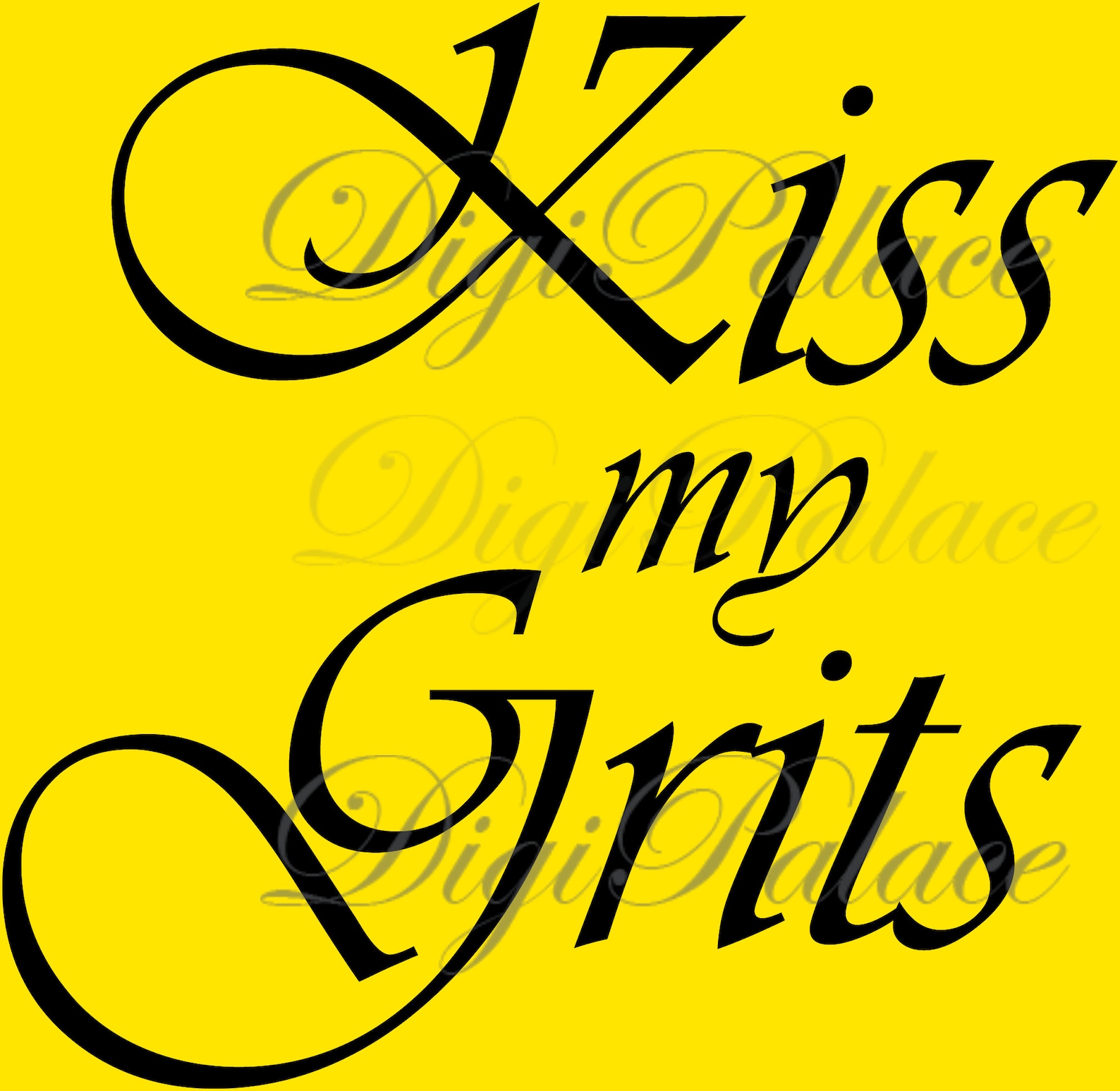 Kiss My Grits SVG PNG JPEG Digital Download | Etsy