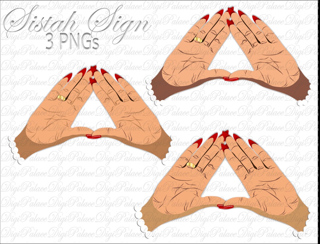 Black Greek Hand Symbol Signs L Sorority and Frat Hand Symbol Signs PNG ...
