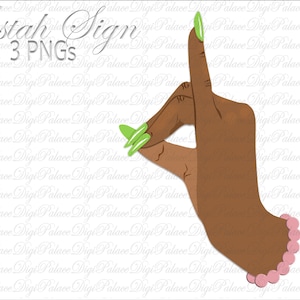 Black Greek Hand Symbol Signs L Sorority and Frat Hand Symbol Signs PNG ...