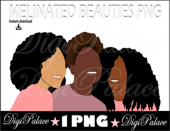 African American Best Friends Clipart Black Girl Clipart | Etsy