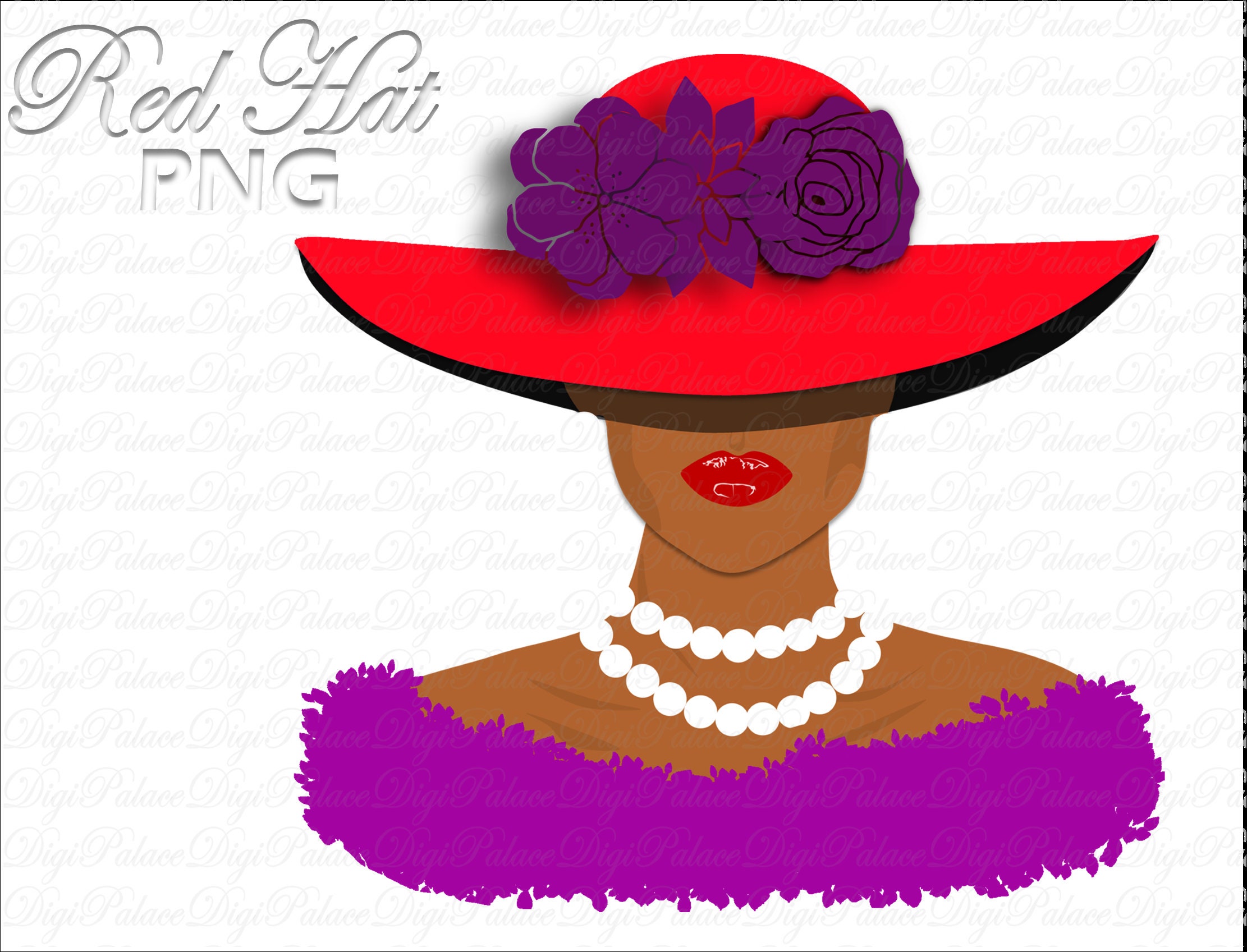 Clipart Hat Lady Red