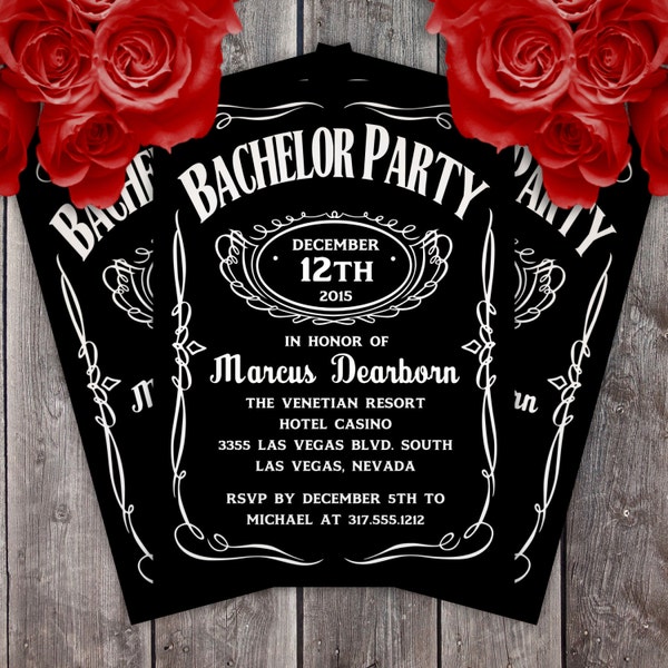 Bachelor Invitation - Etsy