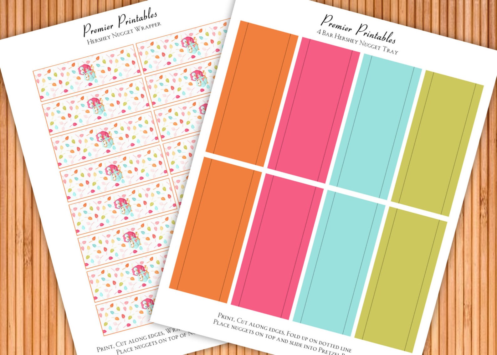 What A Hoot Owl Baby Shower Printable Hershey Nugget Wrappers Kit ...