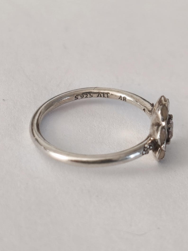 Original Vintage Pandora Sterling Silver Blooming Dahlia Ring Size 48 ...