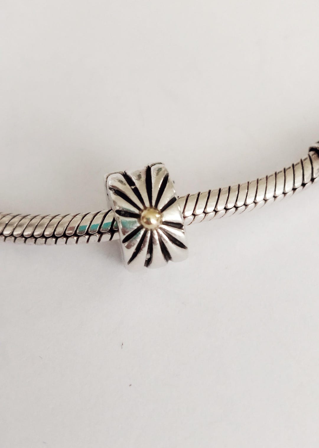 Authentic PANDORA Sunburst Clip With 14K Gold 925 ALE Stamp - Etsy