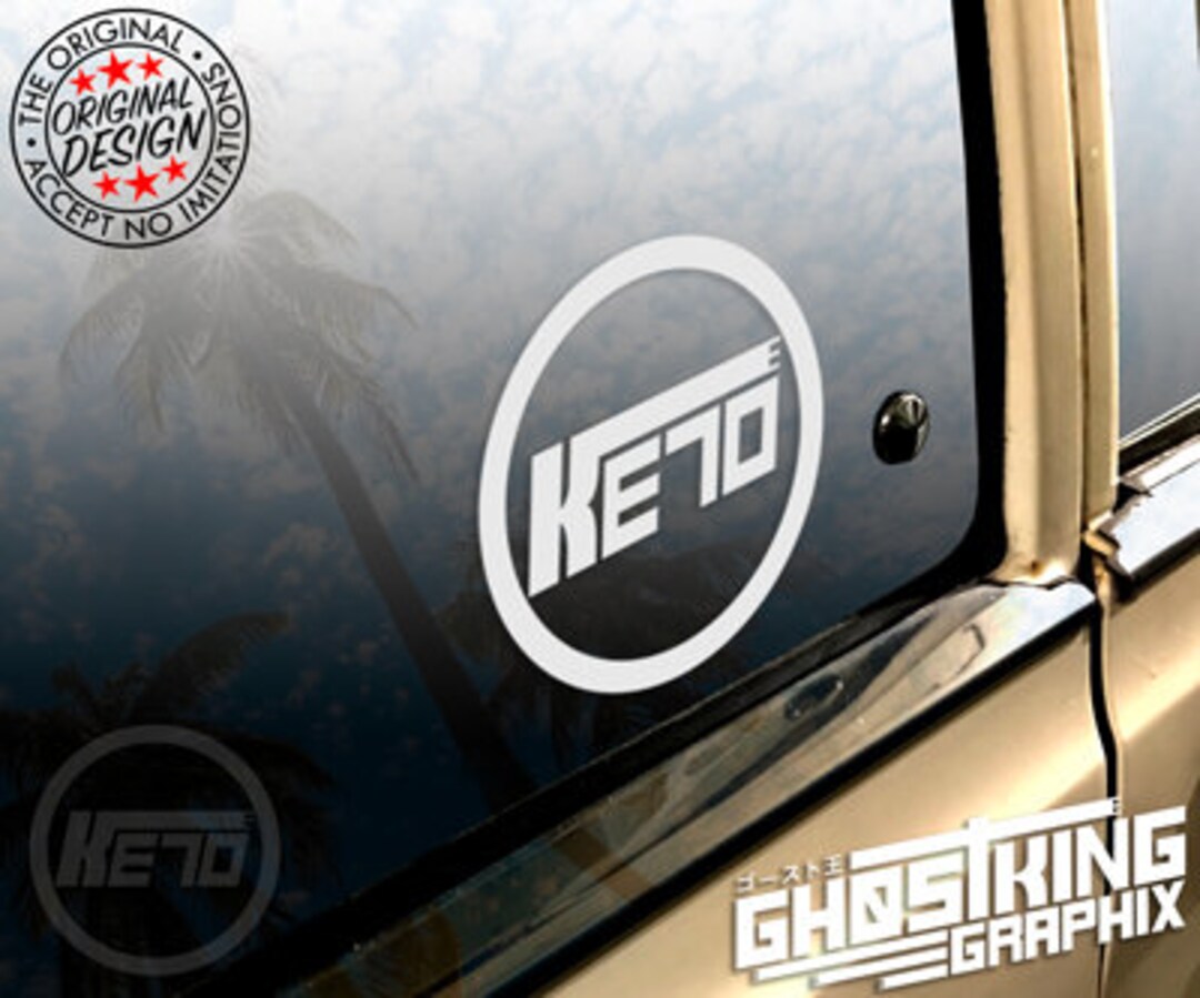 KE70 Toyota Corolla トヨタ TEQ Style Decal Stickers X2 Hilux Truck Celica ...