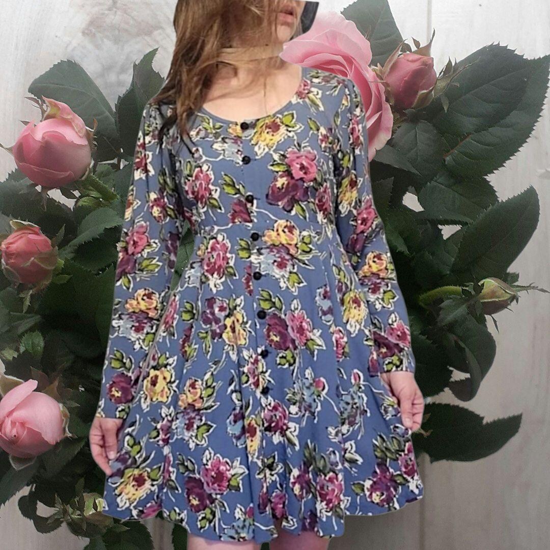 Betsey Johnson Vintage Y2k 90s Roses Floral Retro Pinup Boho Fairy ...