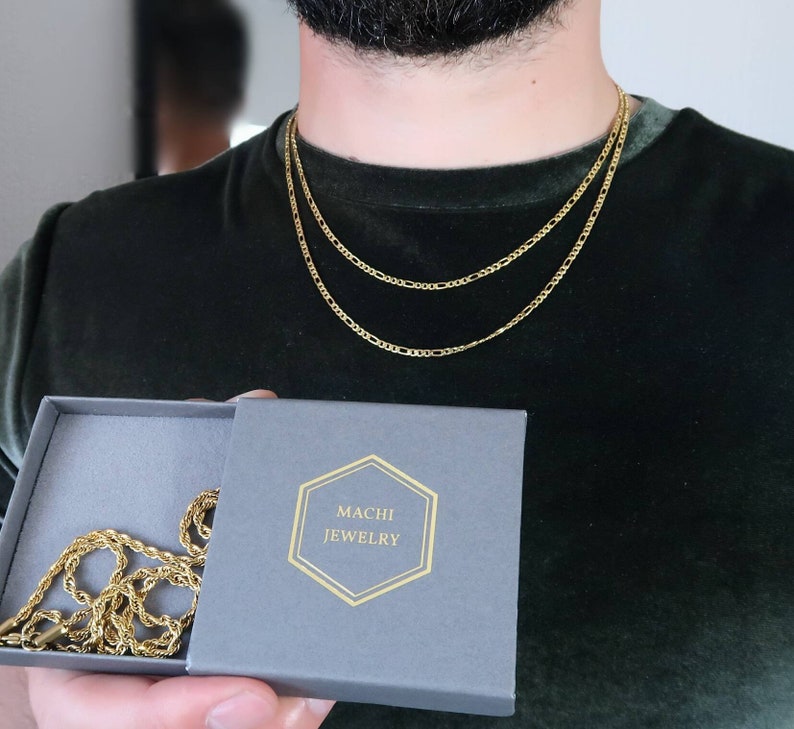 Mens 18k Gold Chain Gold Rope Chain Twist Necklace Chain - Etsy