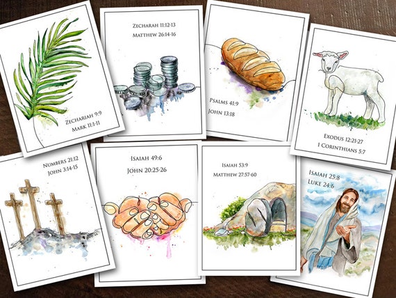 PRINTABLE Easter Banner Decoration Bible Jesus Last Week - Etsy