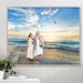 Jesus Walking on Beach With Family/child/loved One, Custom Painting ...