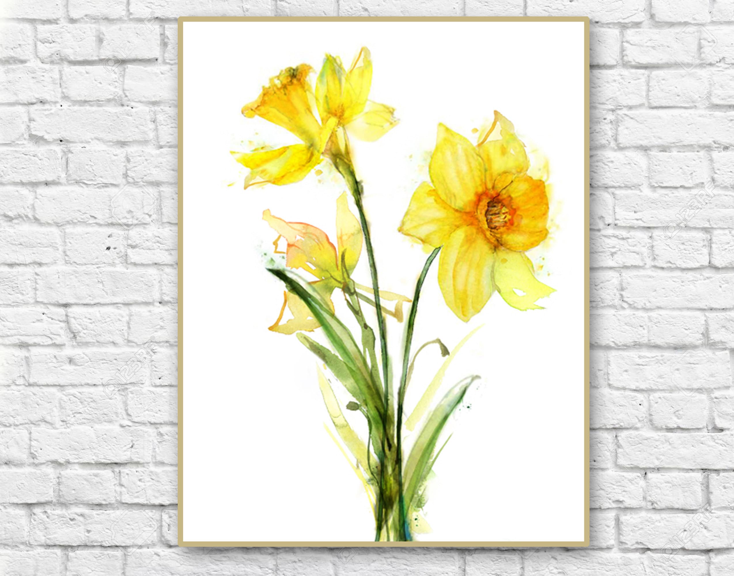 Daffodil Painting