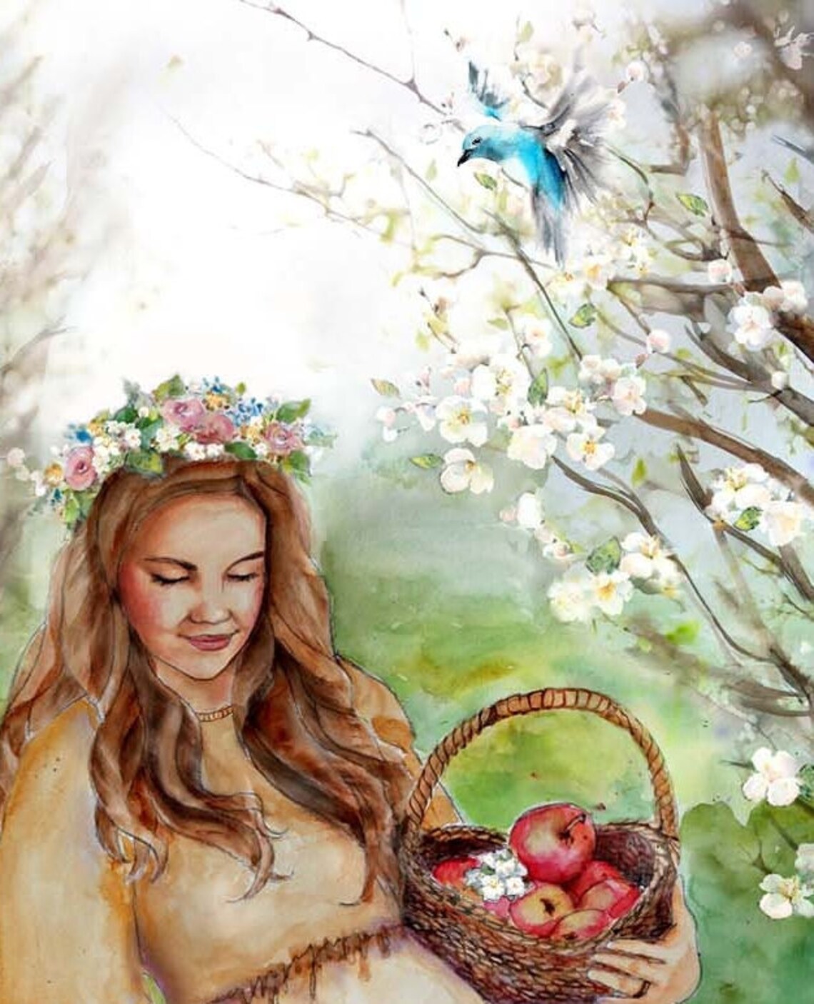 Eve- Mother of All Living, Eve Art Print, Adam and Eve, the Garden of ...