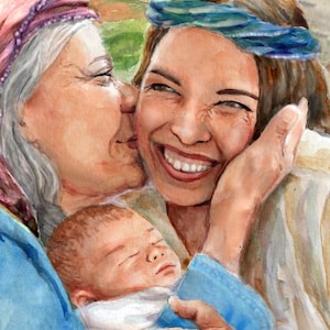 Ruth and Naomi, Women in the Bible, Bible Illustration, Bible Stories ...