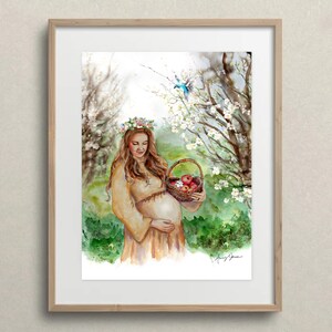 Eve- Mother of All Living, Eve Art Print, Adam and Eve, the Garden of ...