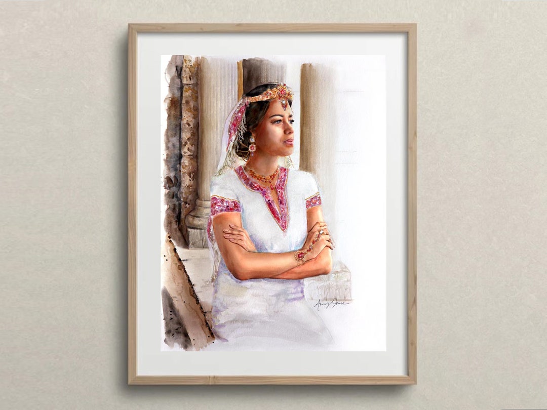 Queen Esther Painting, Women in the Bible, Bible Illustration, Bible ...