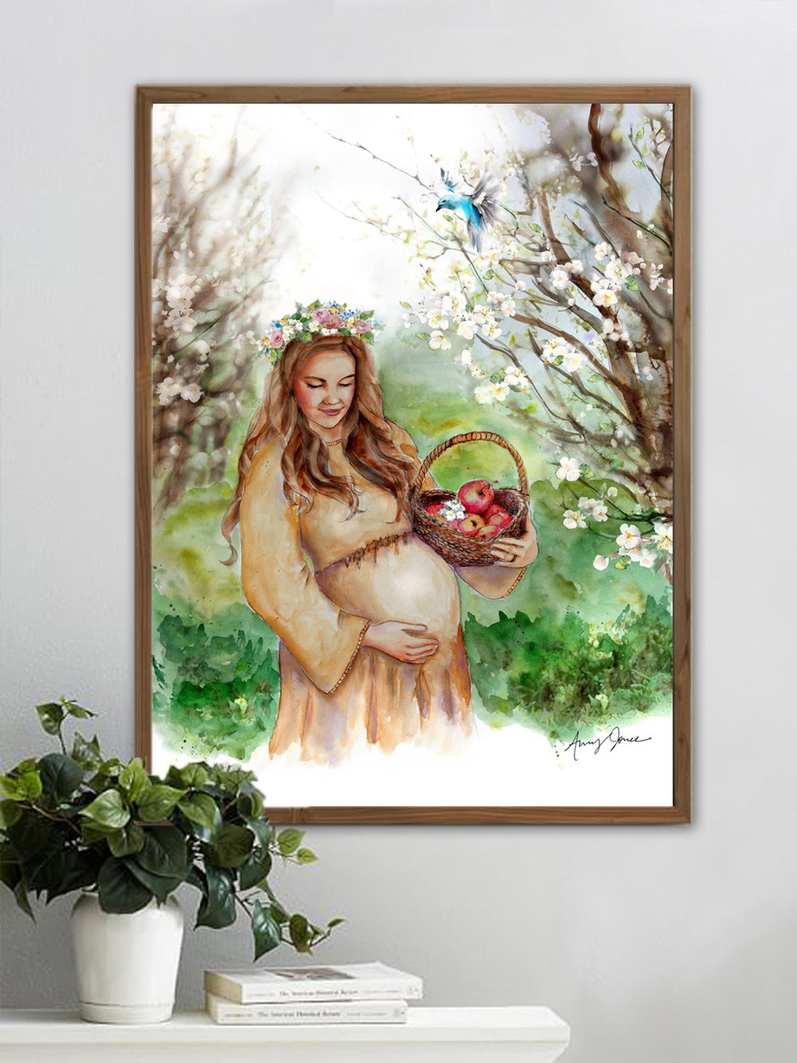 Eve- Mother of All Living, Eve Art Print, Adam and Eve, the Garden of ...