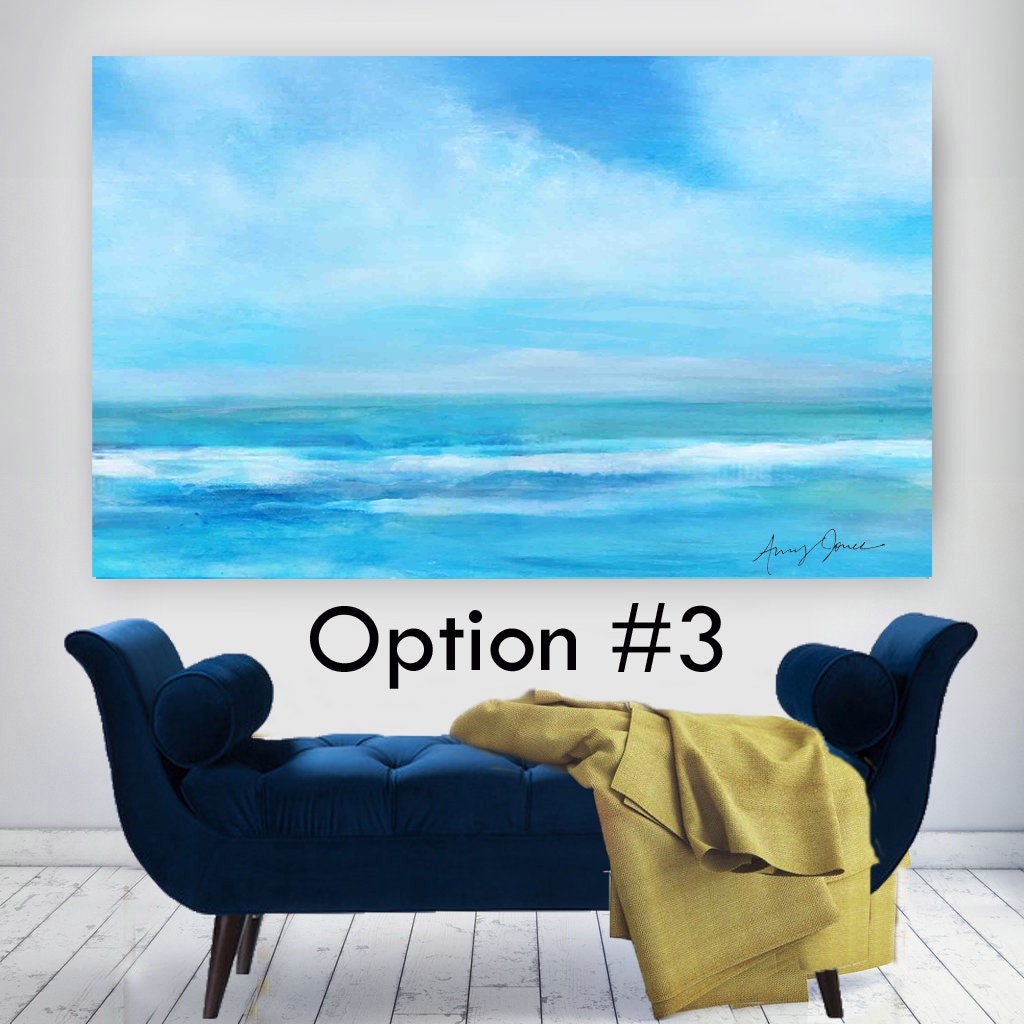 Ocean Breeze Watercolor Coastal Art Sailboat optional in | Etsy