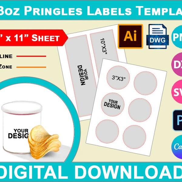 Dxf Pringles Template - Etsy
