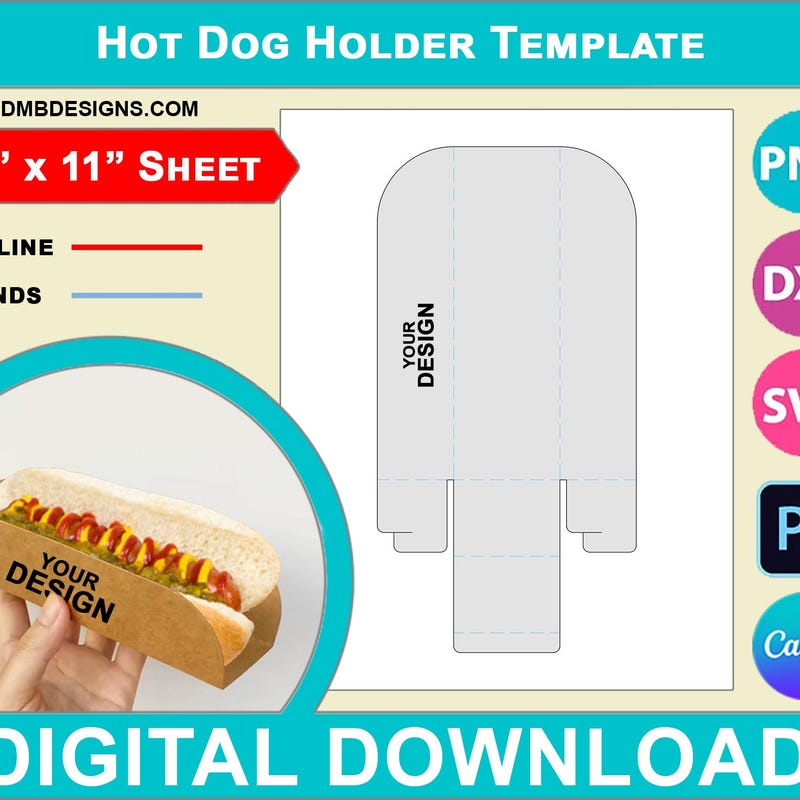 Hot Dogs Box - Etsy