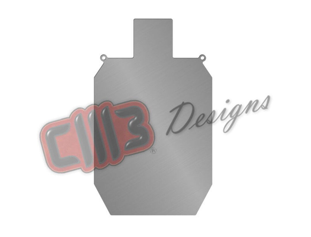 IDPA AR500 Shooting Range Silhouette Target- DXF Files - Digital ...