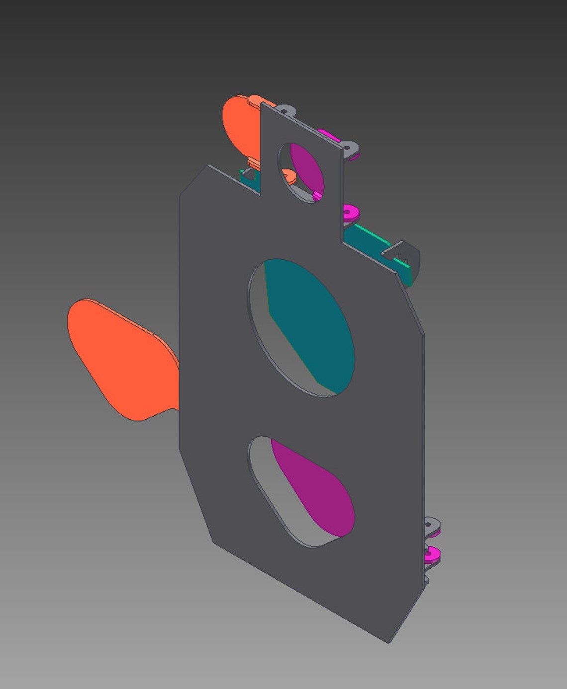 IDPA AR500 Shooting Range Reactive Silhouette Targets DXF Files ...